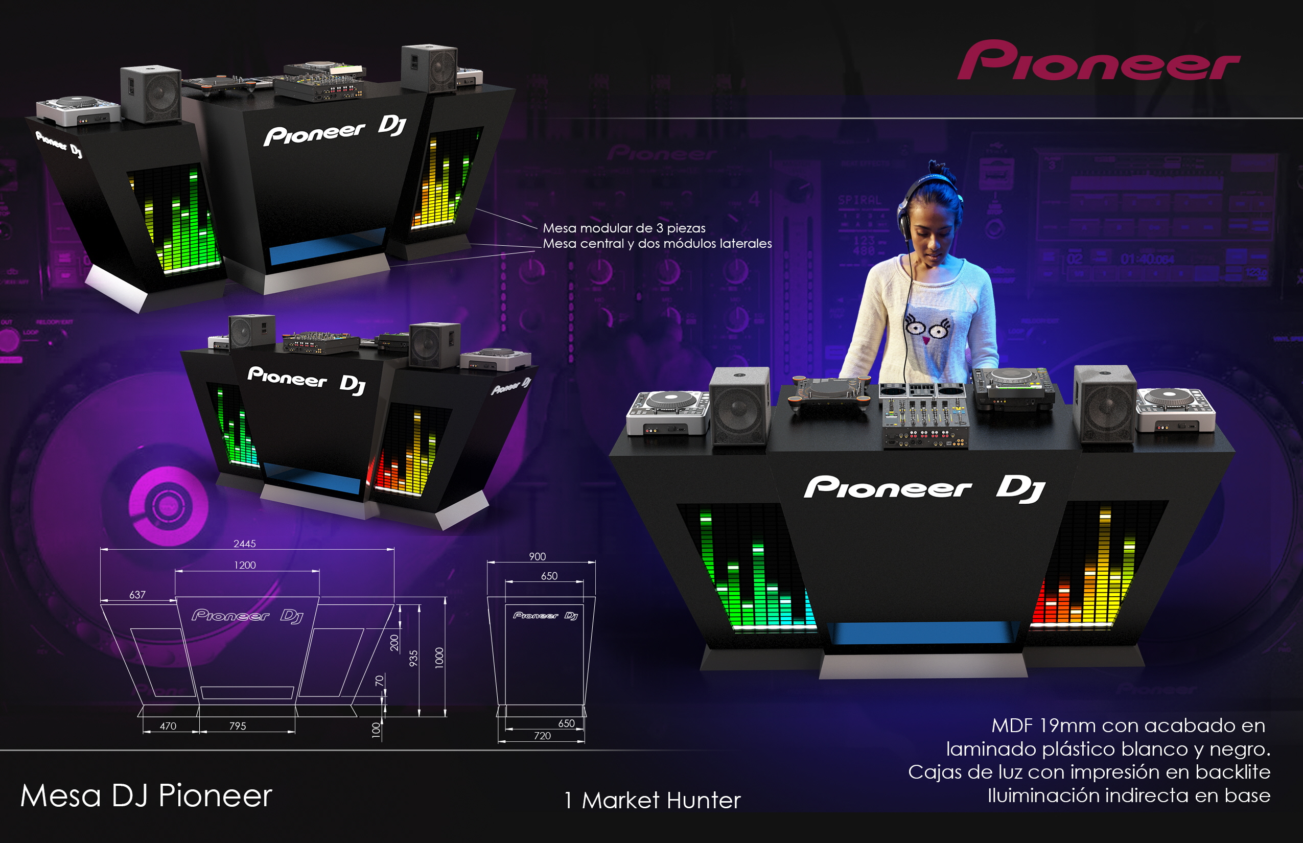 Pioneer DJ Table by Ricardo García at Coroflot.com