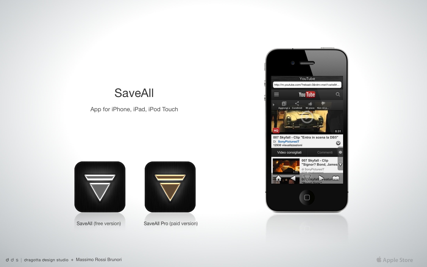 SaveAll and SaveAll Pro | Graphic project of the App by Marco Malcolm ...