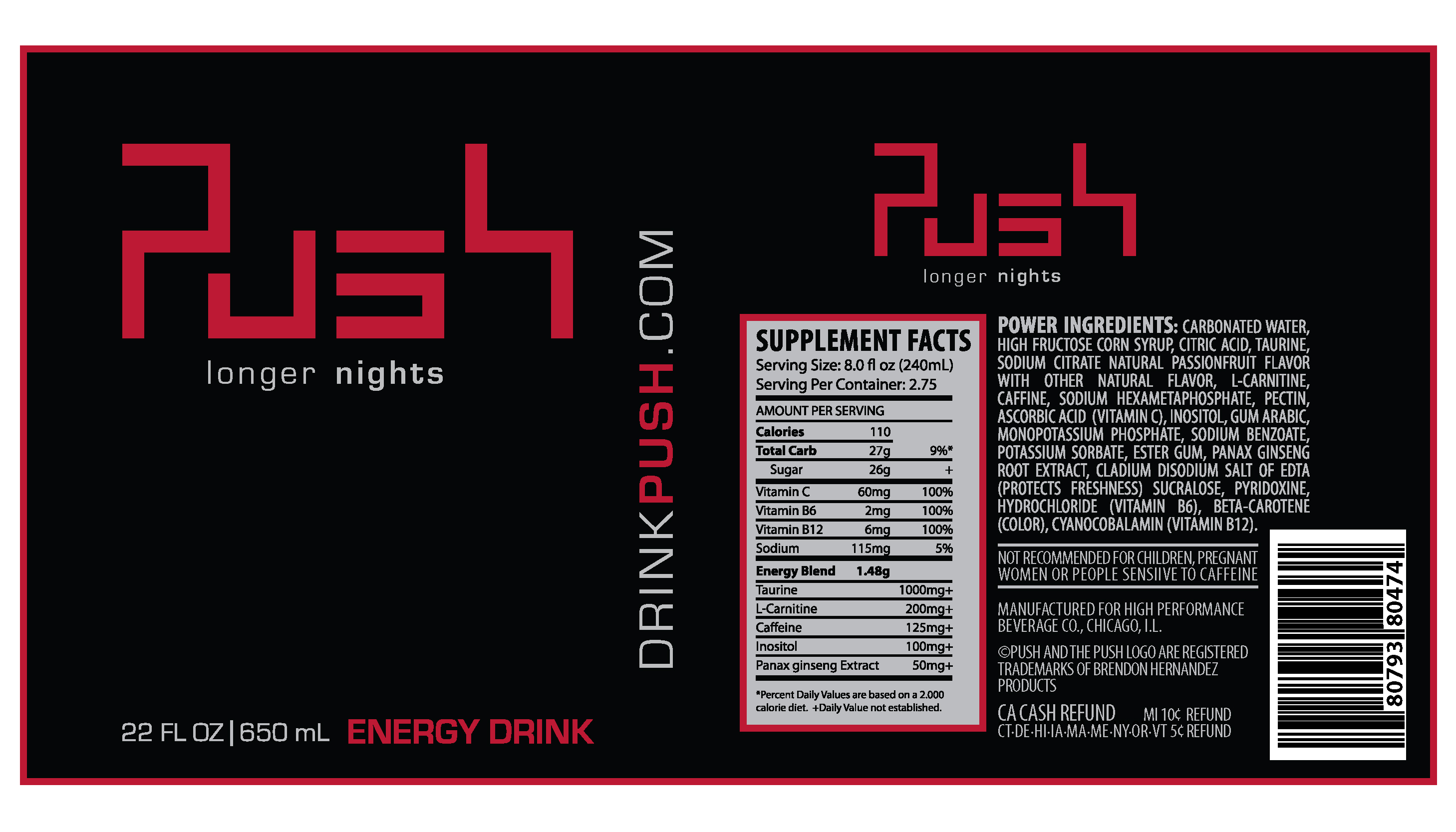 Push Energy Drink by Brendon Hernandez at Coroflot.com
