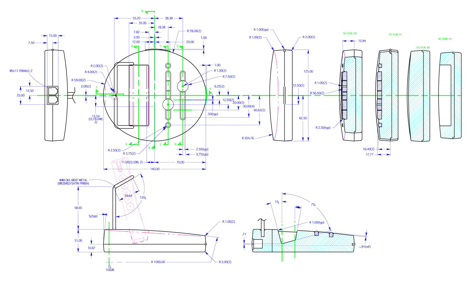 CAD Product Design Control Drawings by Bruce Goldstein at Coroflot.com