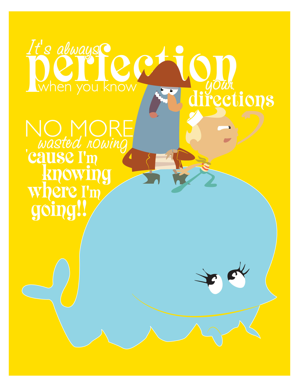 Inspirational cartoon posters by Jamison Perkins at Coroflot.com