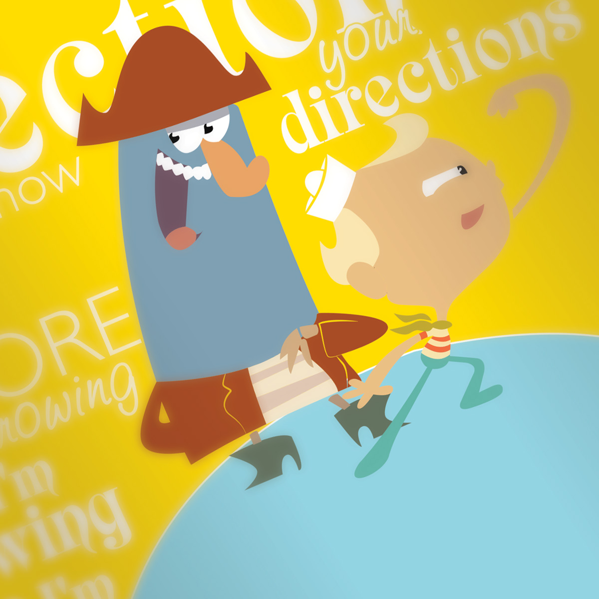 Inspirational cartoon posters by Jamison Perkins at Coroflot.com