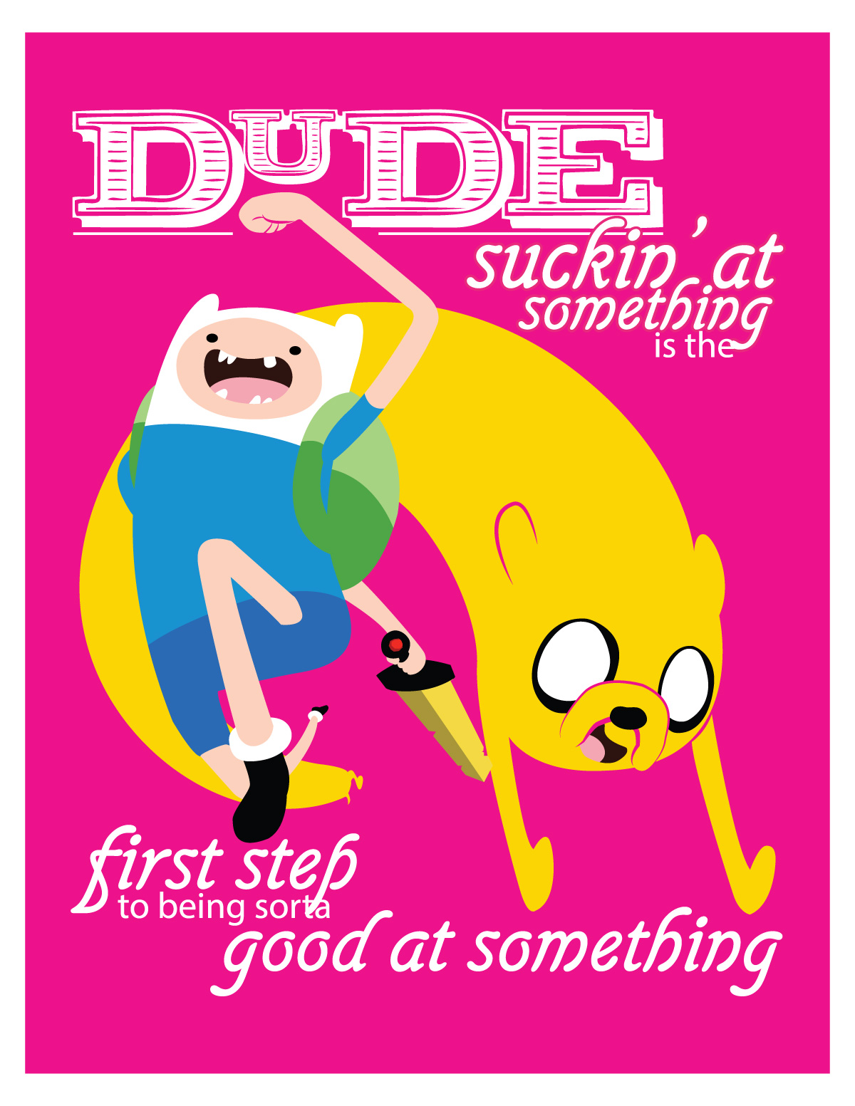 Inspirational cartoon posters by Jamison Perkins at Coroflot.com