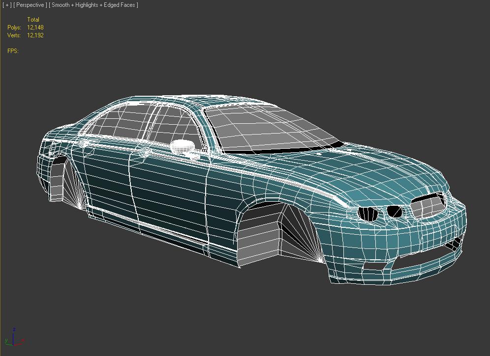 2010 Rover 75 Prototype Using FFD in Max by Luke Westwood at Coroflot.com