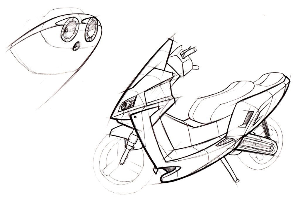 Scooter Design Sketches by Steve Underhill at Coroflot.com