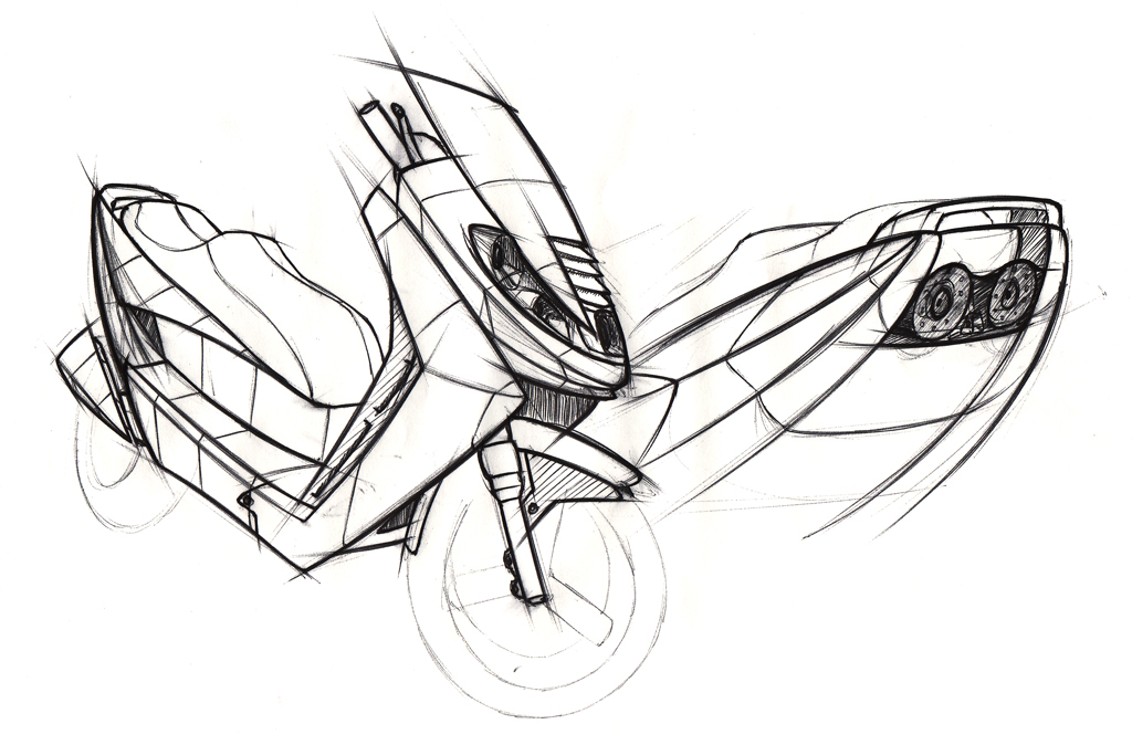 Scooter Design Sketches by Steve Underhill at Coroflot.com