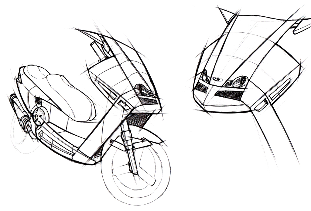 Scooter Design Sketches by Steve Underhill at Coroflot.com