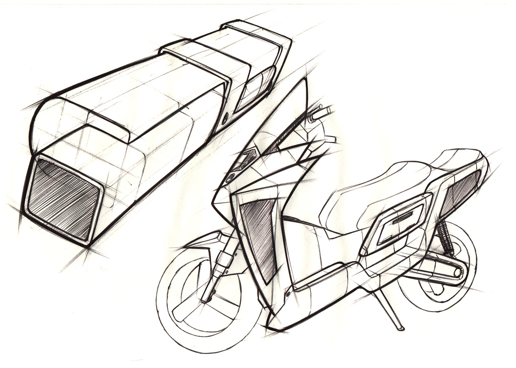 Scooter Design Sketches by Steve Underhill at Coroflot.com