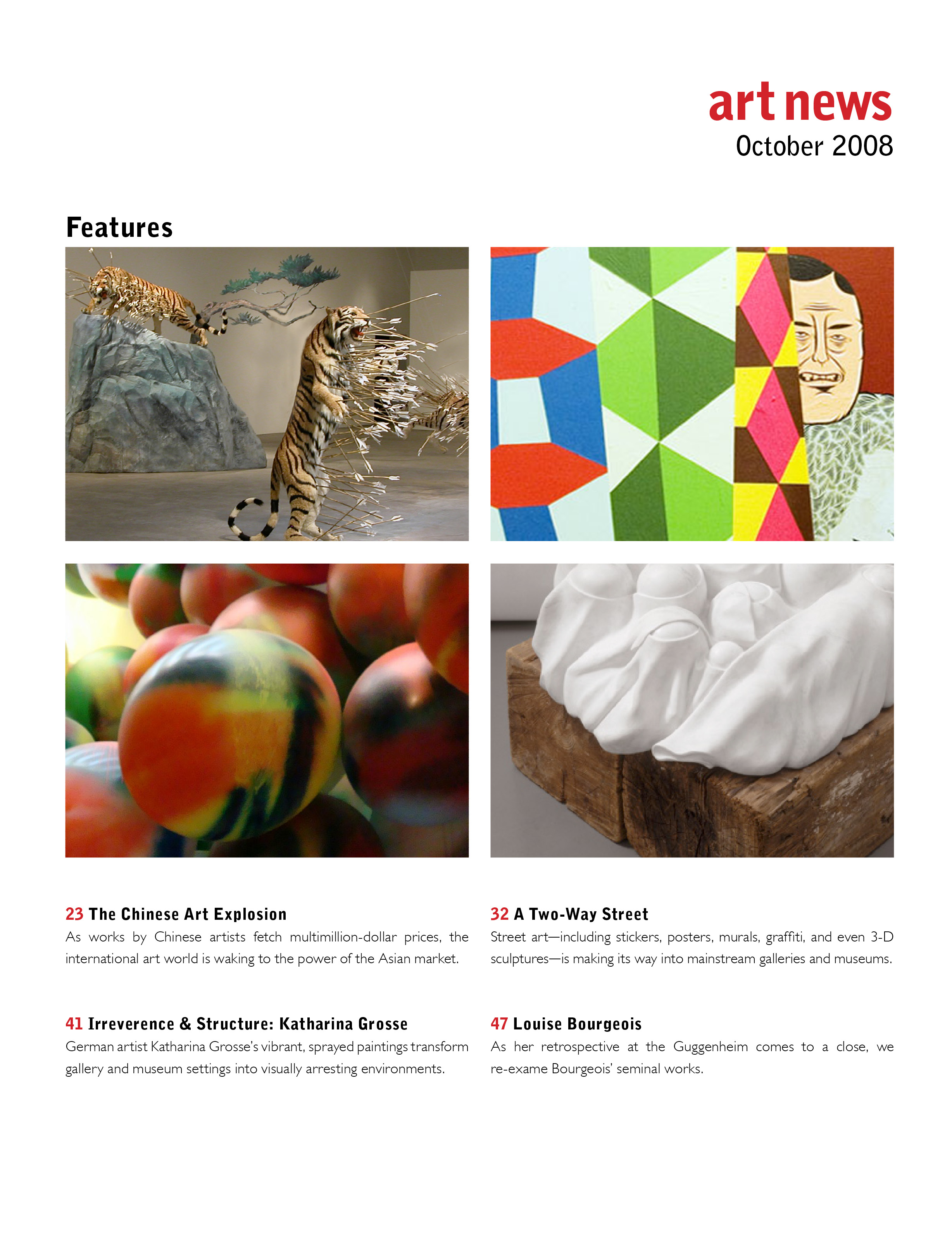 Art News Magazine Redesign by Erin Stuart at Coroflot.com