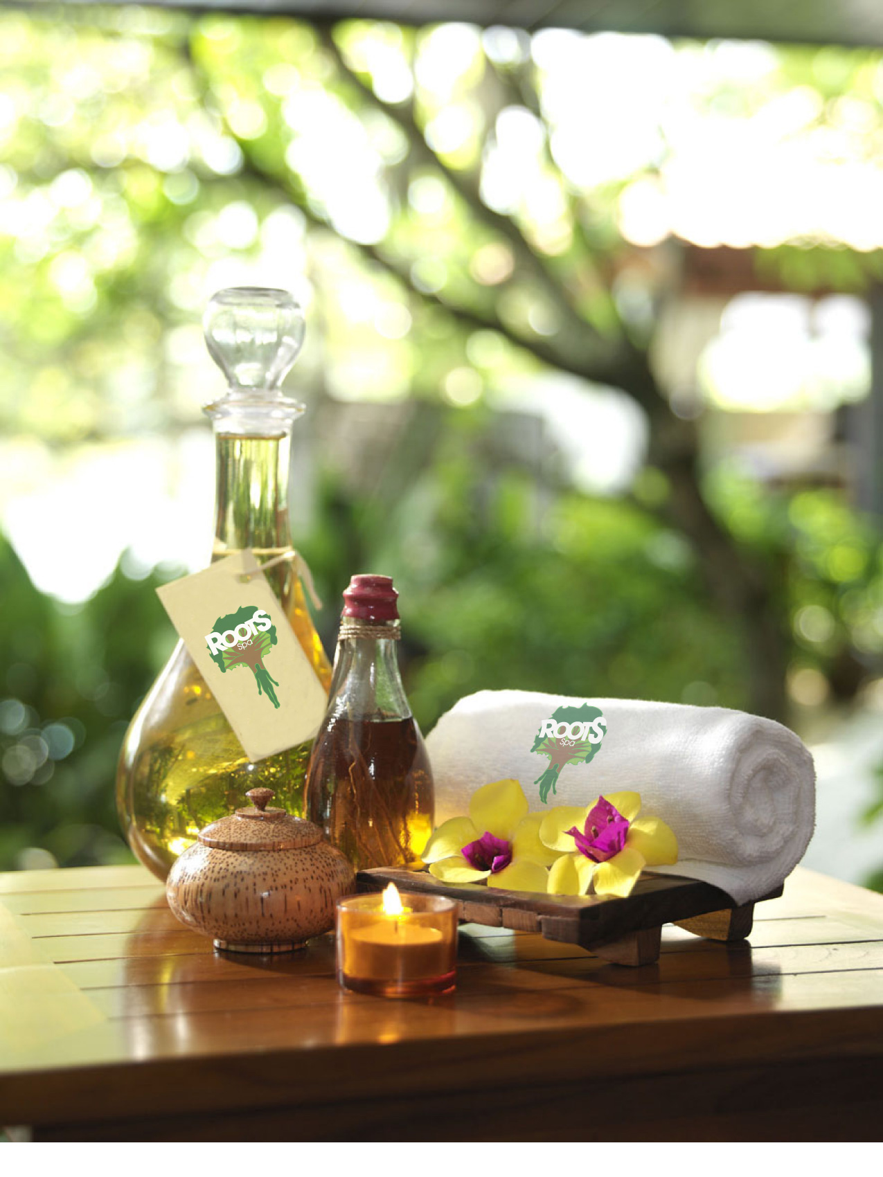 Roots Spa - Logo & Packaging Design by Thomas Rosati at Coroflot.com