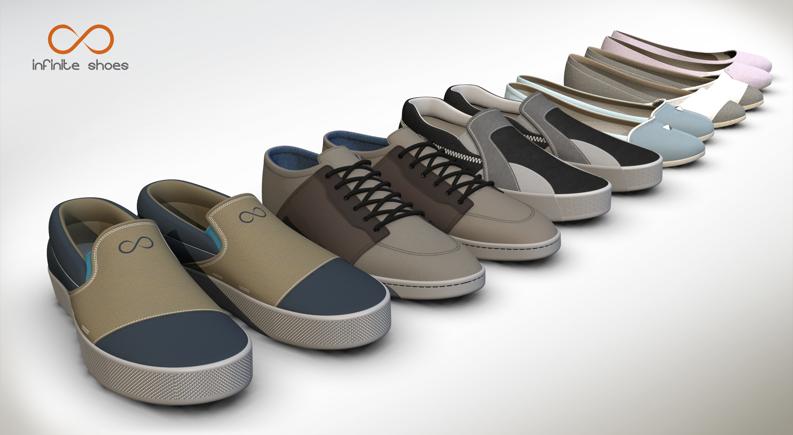 Infinite Shoes - 6 shoe designs by Darren McKeage at Coroflot.com