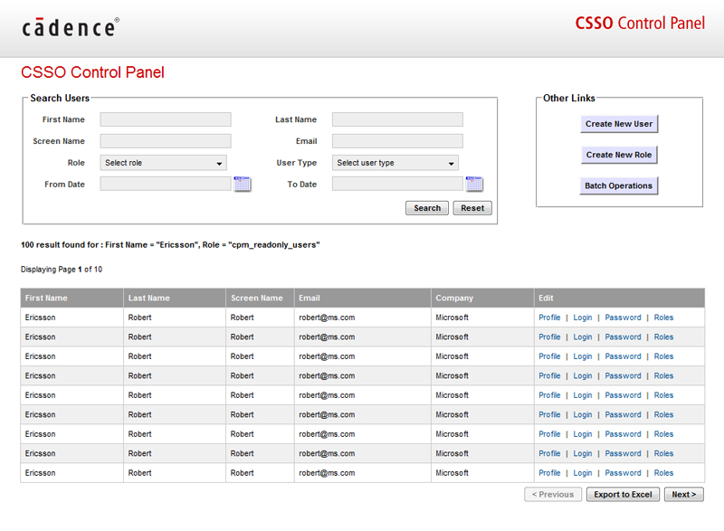 Cadence - Single Sign On by Kavita Doshy at Coroflot.com