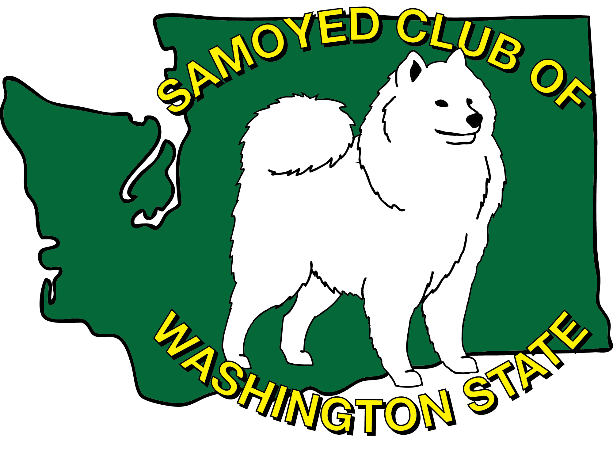 Samoyed Club of Washington State Logo by Cindy Hill at Coroflot.com