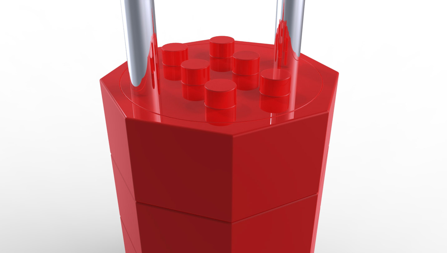 Lego Lock by Shane Roepe at Coroflot.com