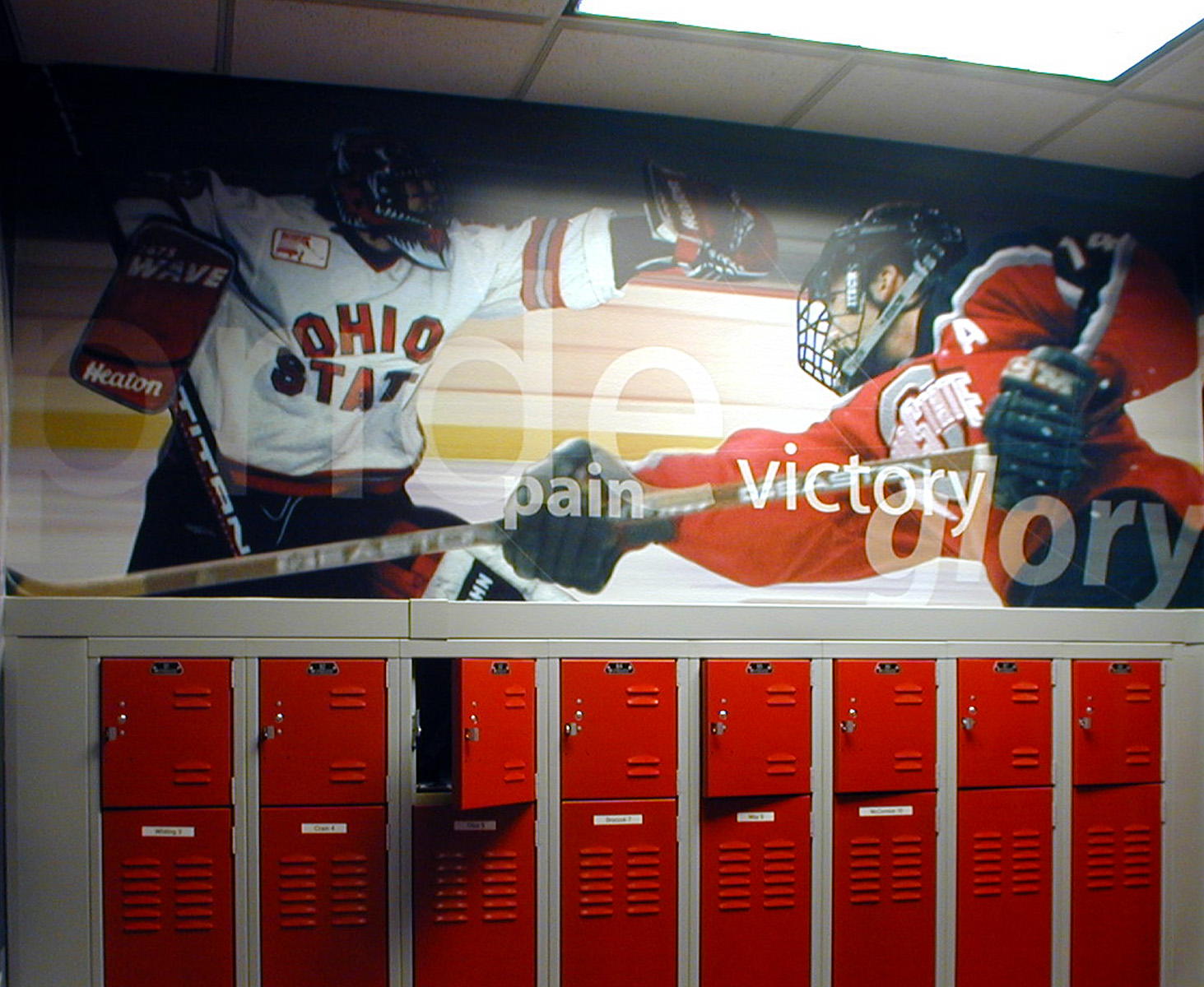 OSU Hockey Locker room by erin jeffries at Coroflot.com