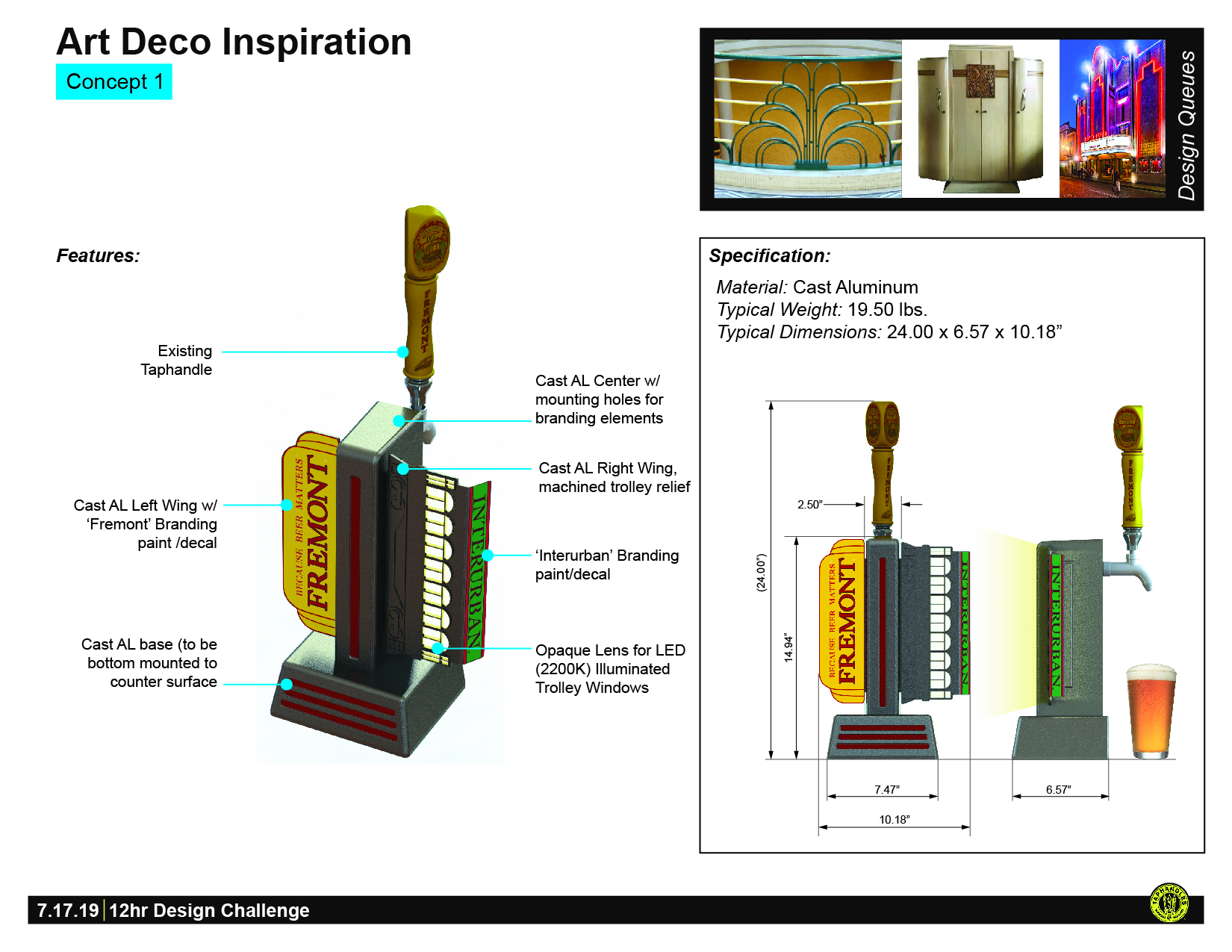 Custom Beer Tower Design by Jonathan Michel at Coroflot.com
