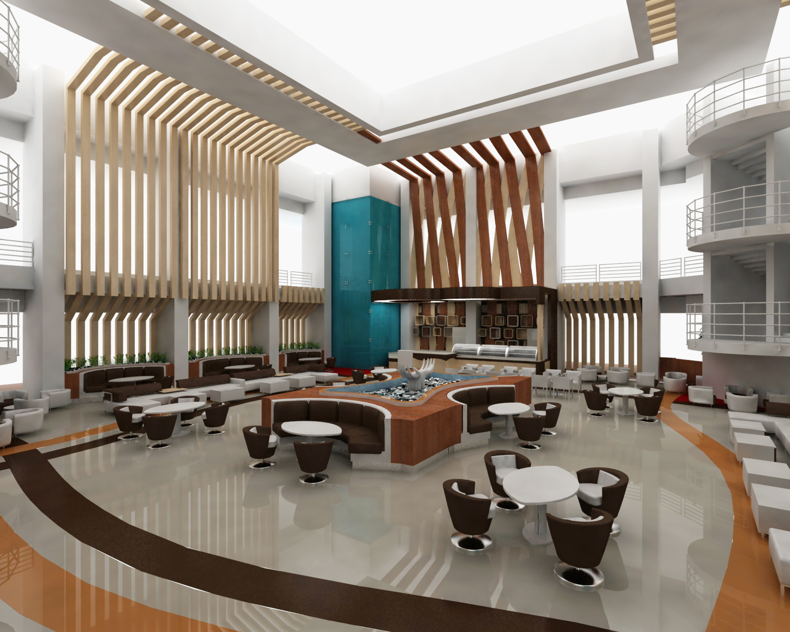 coffee lounge design for canadian university of dubai by yahkoob ...