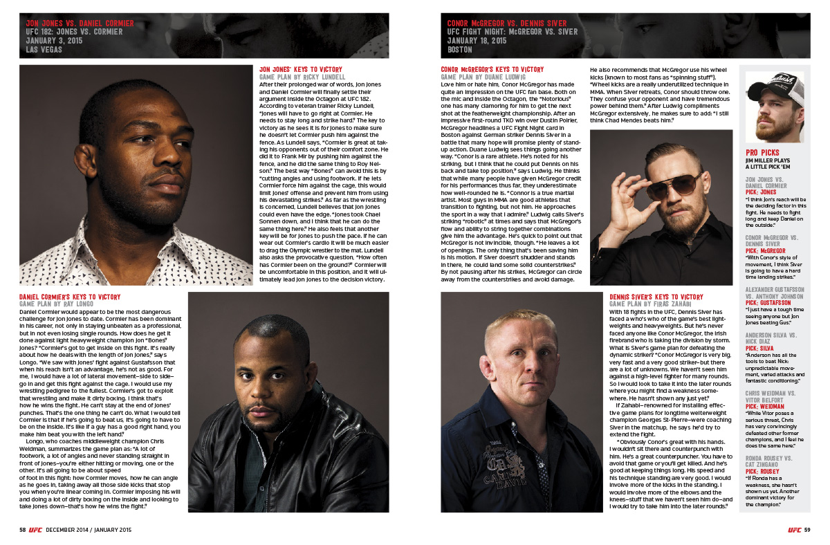 UFC Magazine Features by Randy Laybourne at Coroflot.com