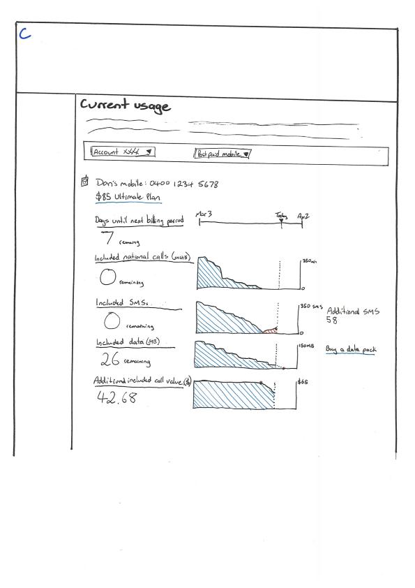 Telstra - Billing by Daniel Naumann at Coroflot.com