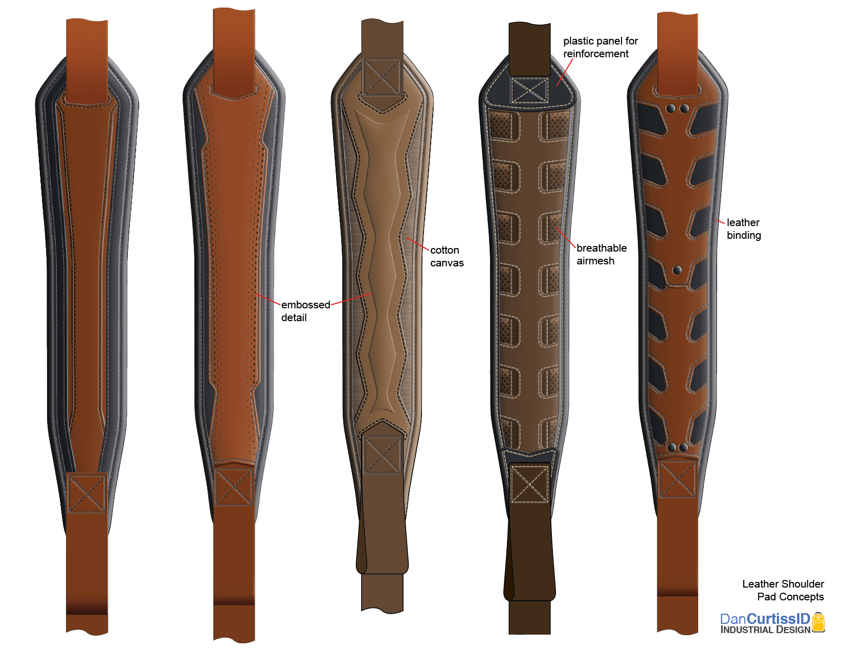 Shoulder Pad Design by Dan Curtiss at Coroflot.com