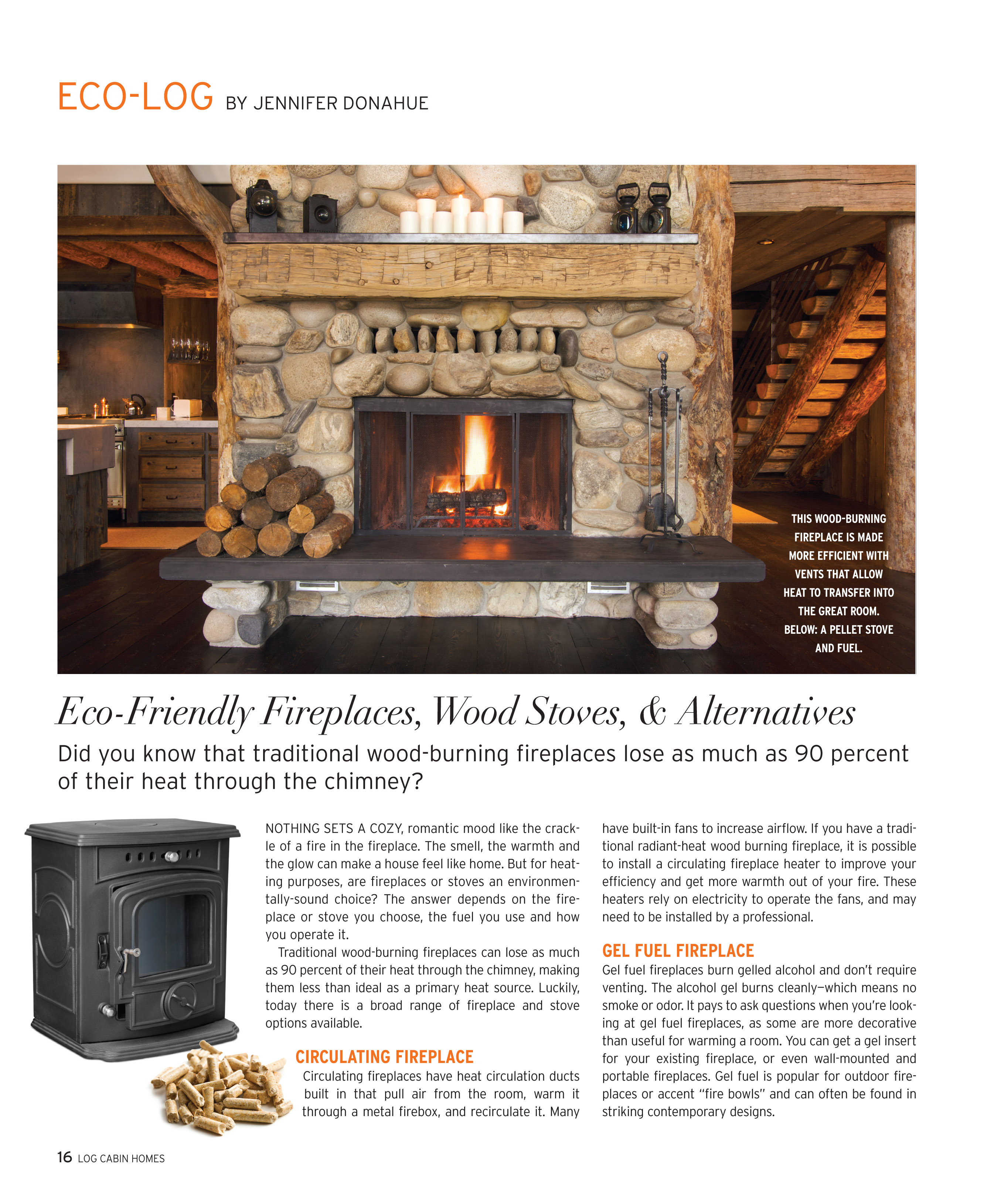Log Cabin Homes Magazine by Samantha DeTulleo at Coroflot.com