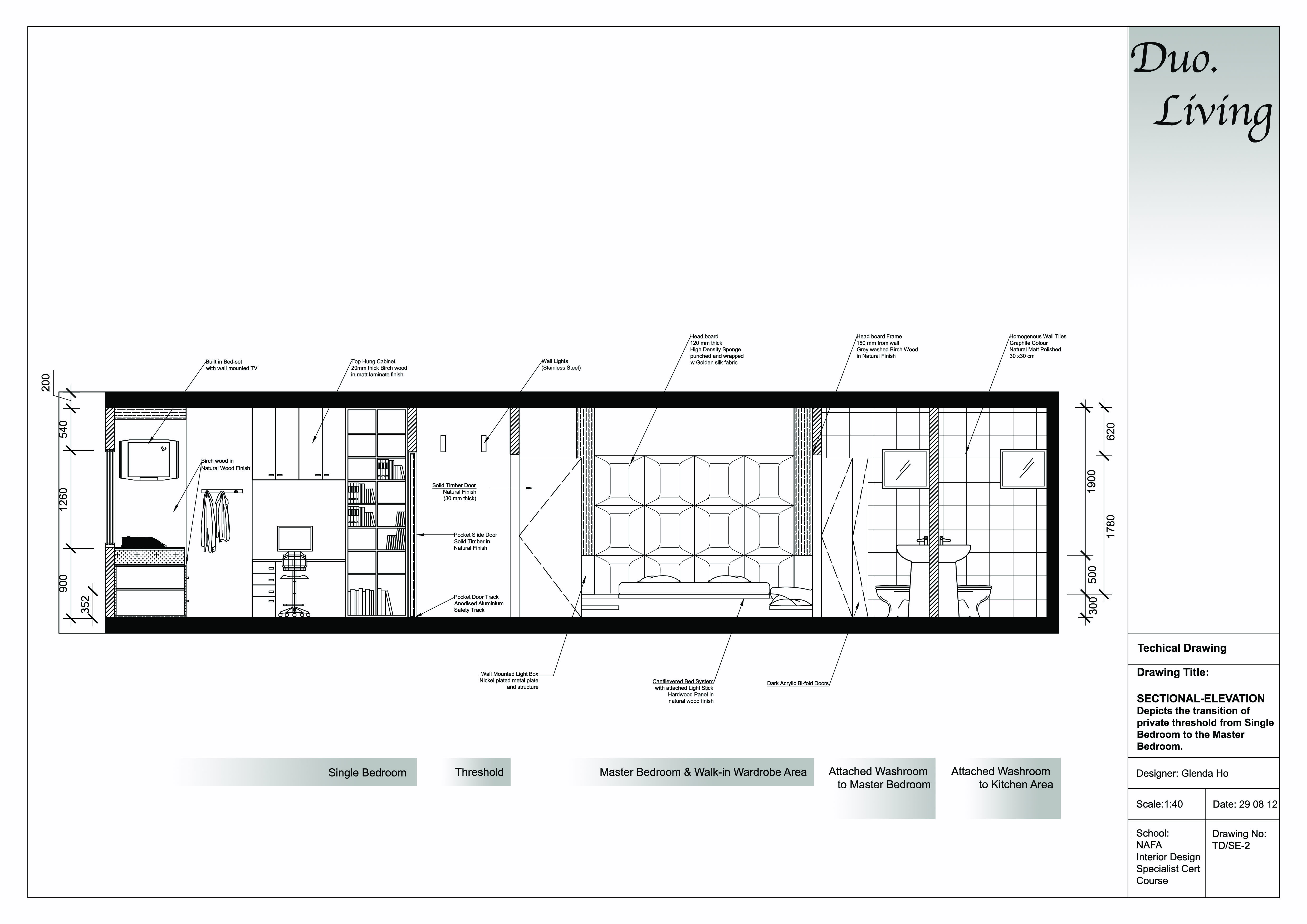Interior Design Elevation Drawings Sketch Coloring Page