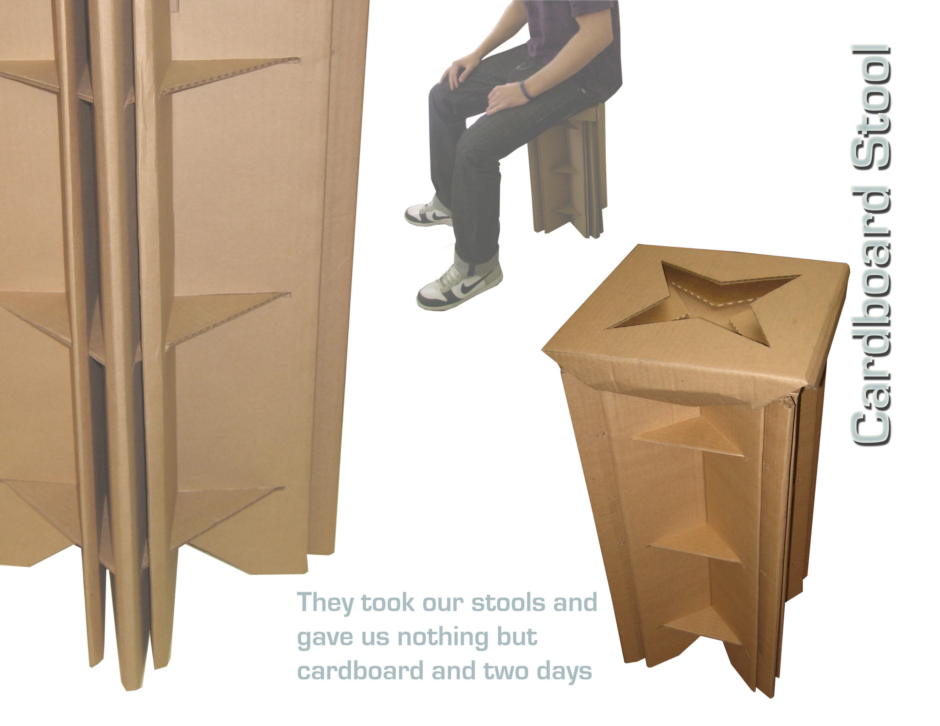 Cardboard Stool by Chase Meyers at Coroflot.com