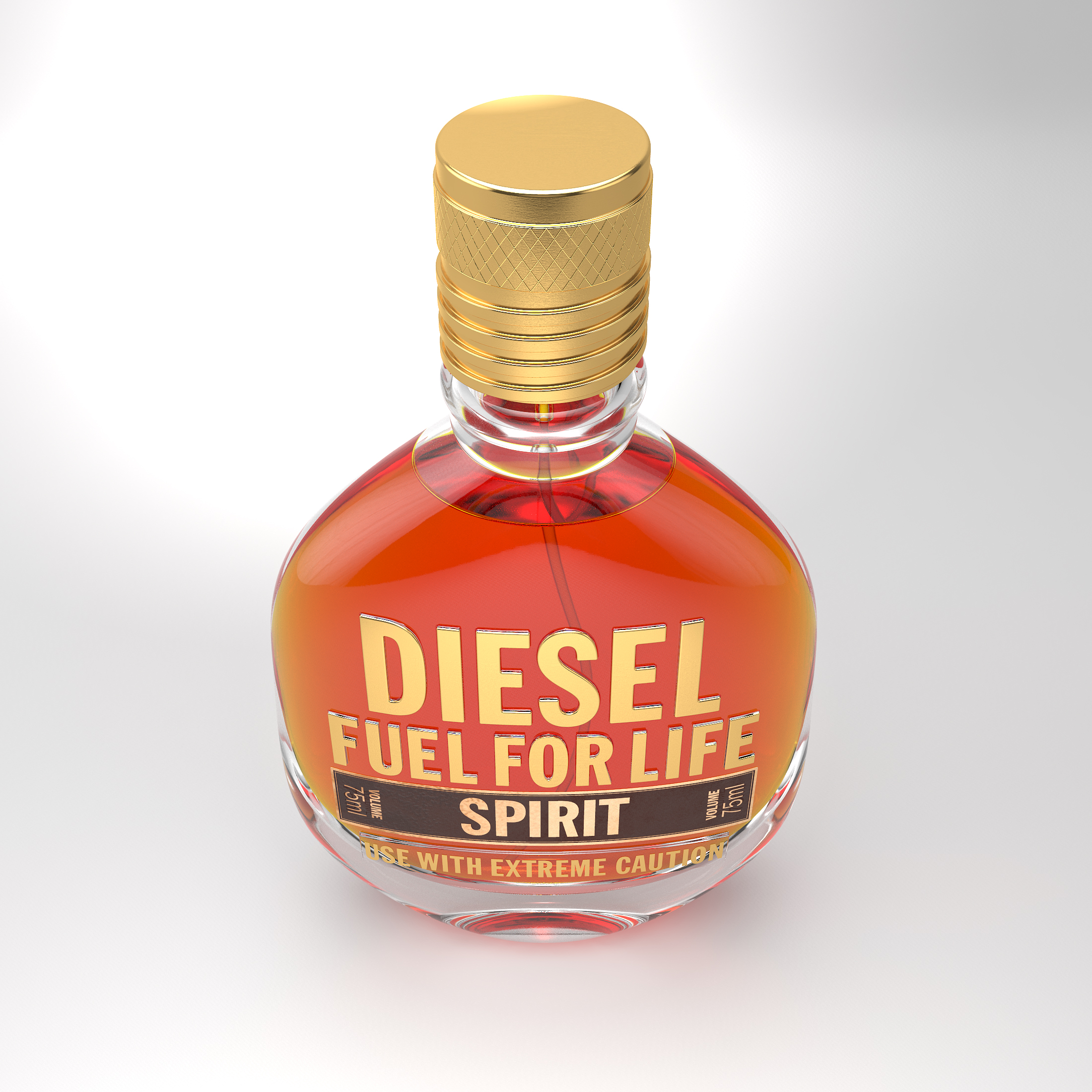 DIESEL SPIRIT Fragrance Bottle Design by Jeffrey Tomaka at Coroflot.com