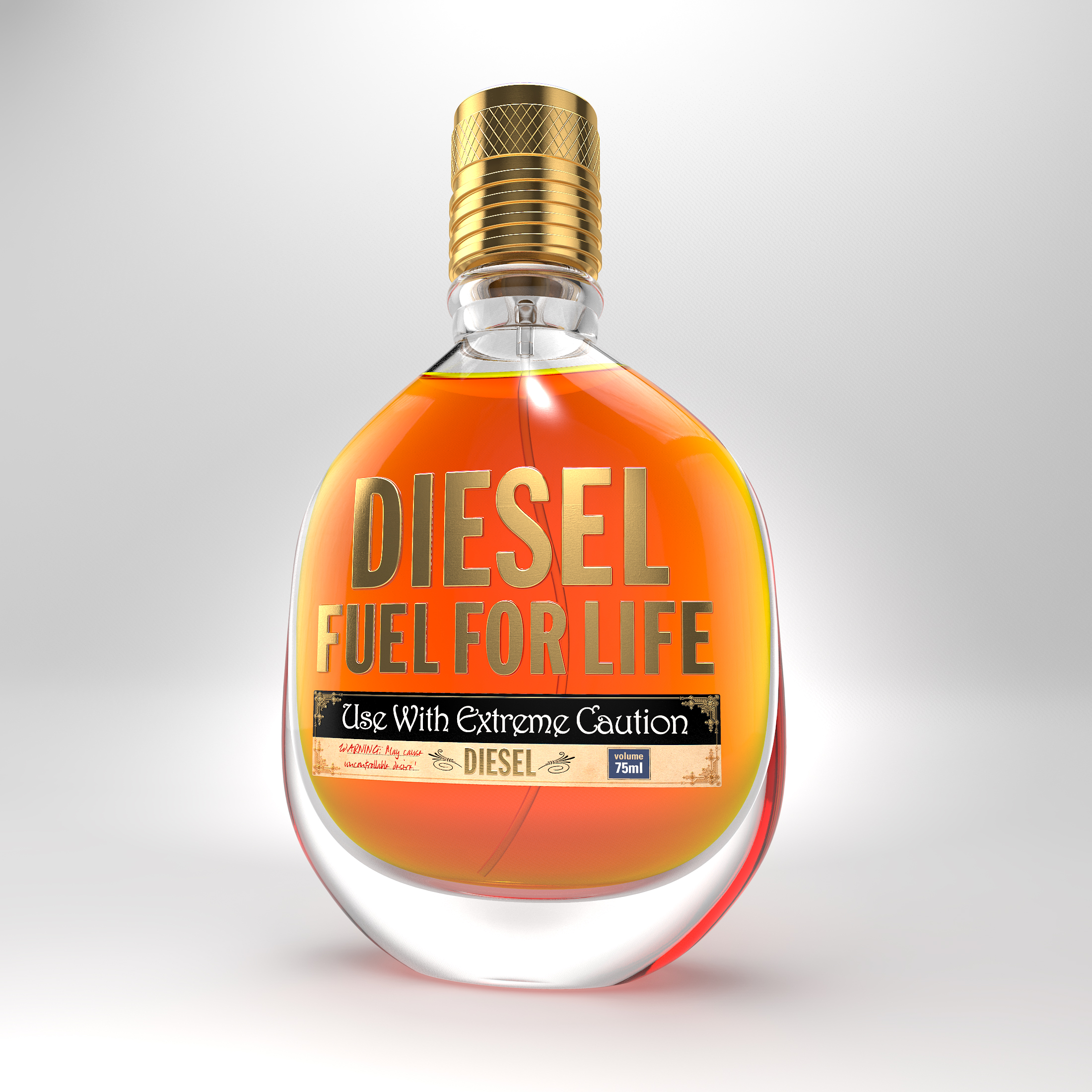 DIESEL SPIRIT Fragrance Bottle Design by Jeffrey Tomaka at Coroflot.com