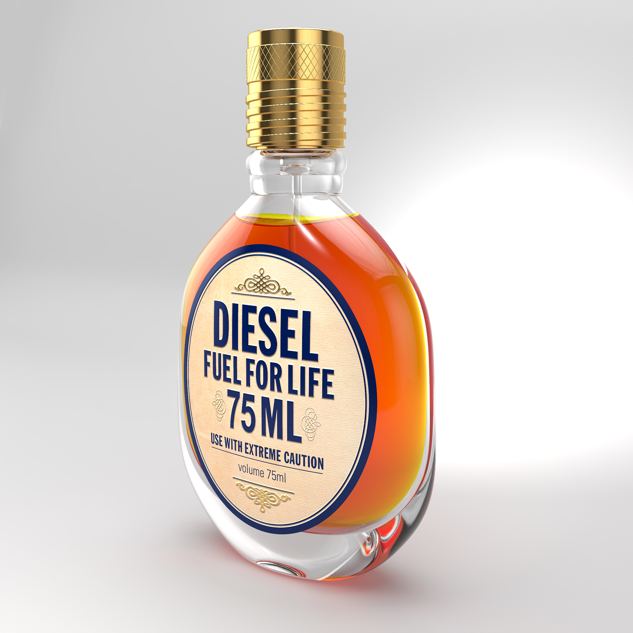 DIESEL SPIRIT Fragrance Bottle Design by Jeffrey Tomaka at Coroflot.com
