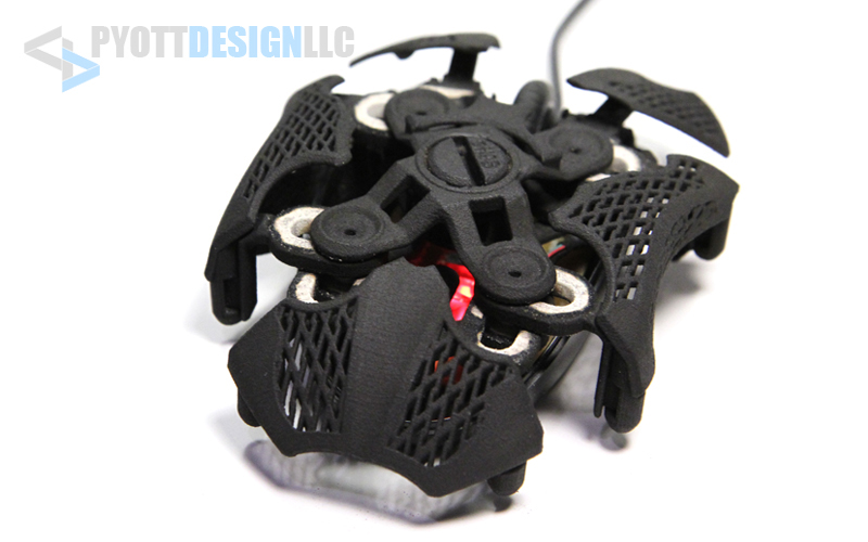 Statial 3D printed adjustable mouse by Charles Pyott at Coroflot.com