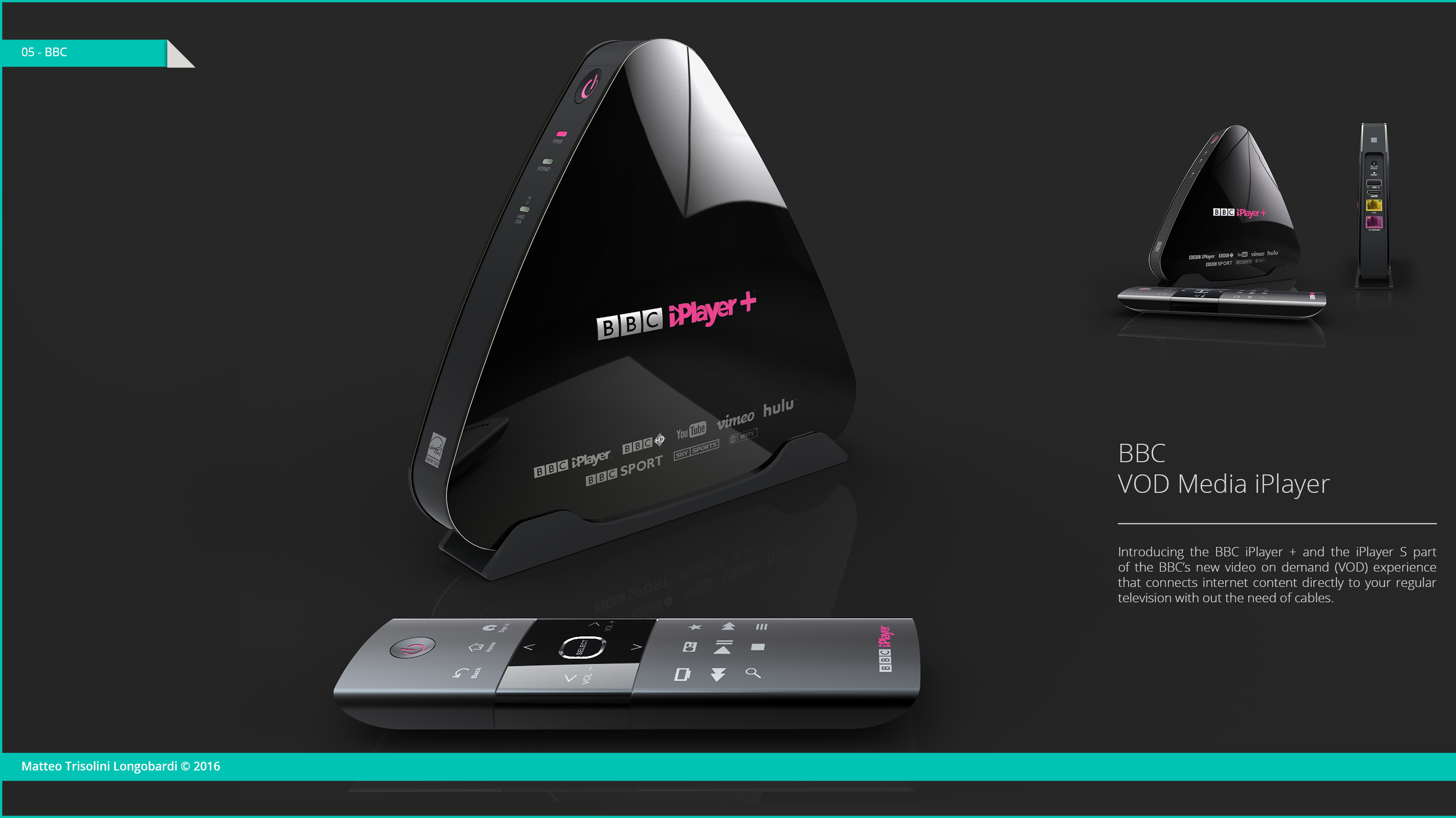 BBC - VOD Media iPlayer by Matteo Trisolini Longobardi at Coroflot.com