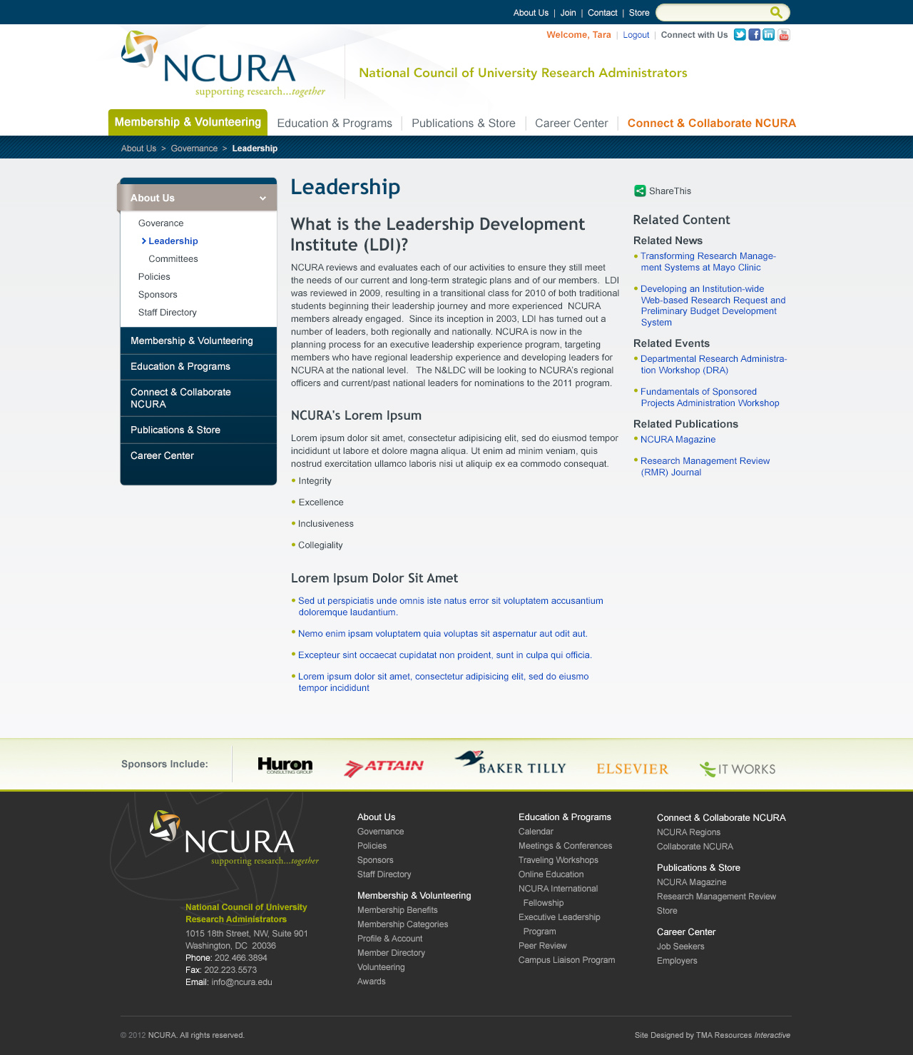 NCURA by Kelvin Ward at Coroflot.com