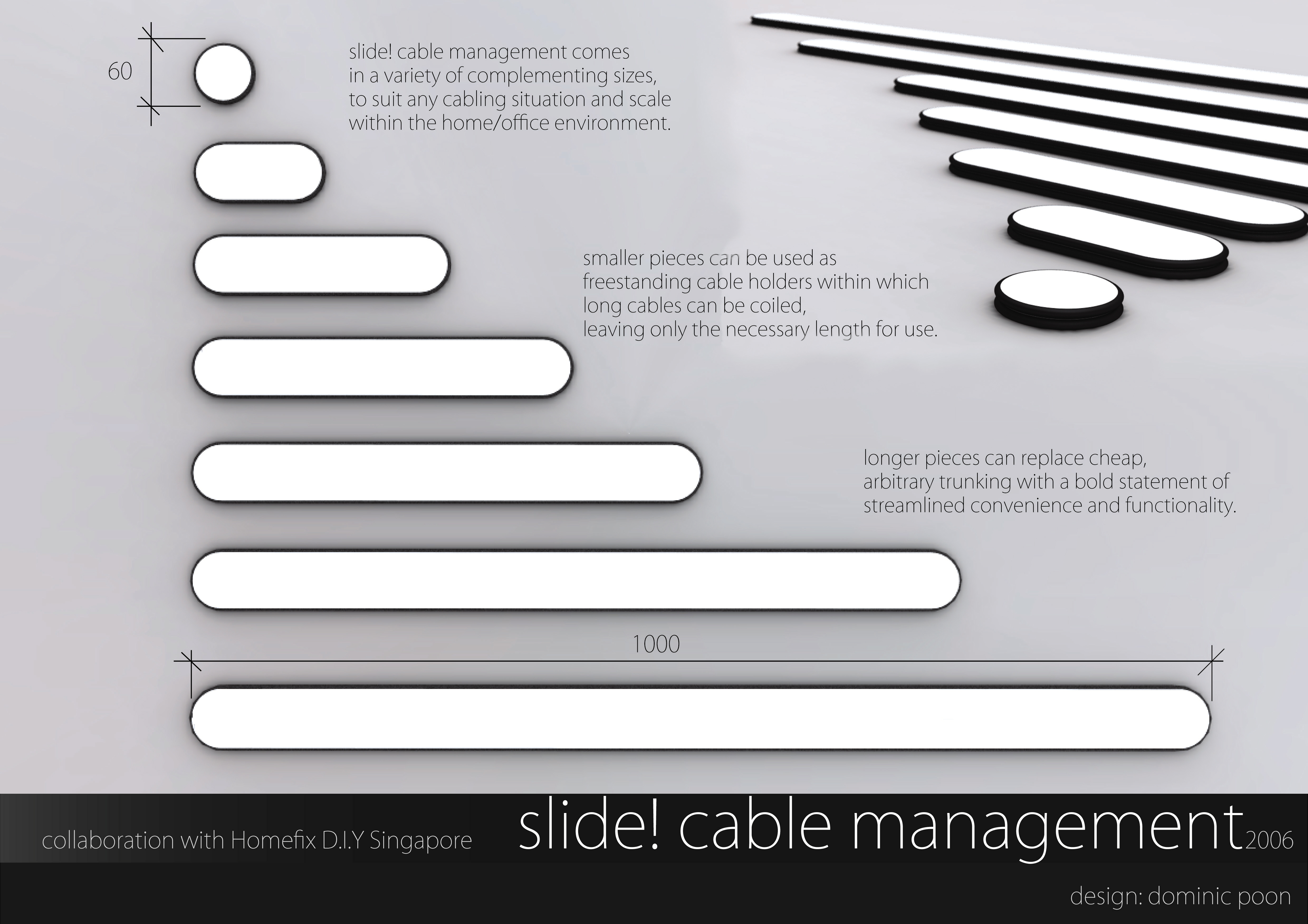 slide cable management by Dominic Poon at Coroflot.com