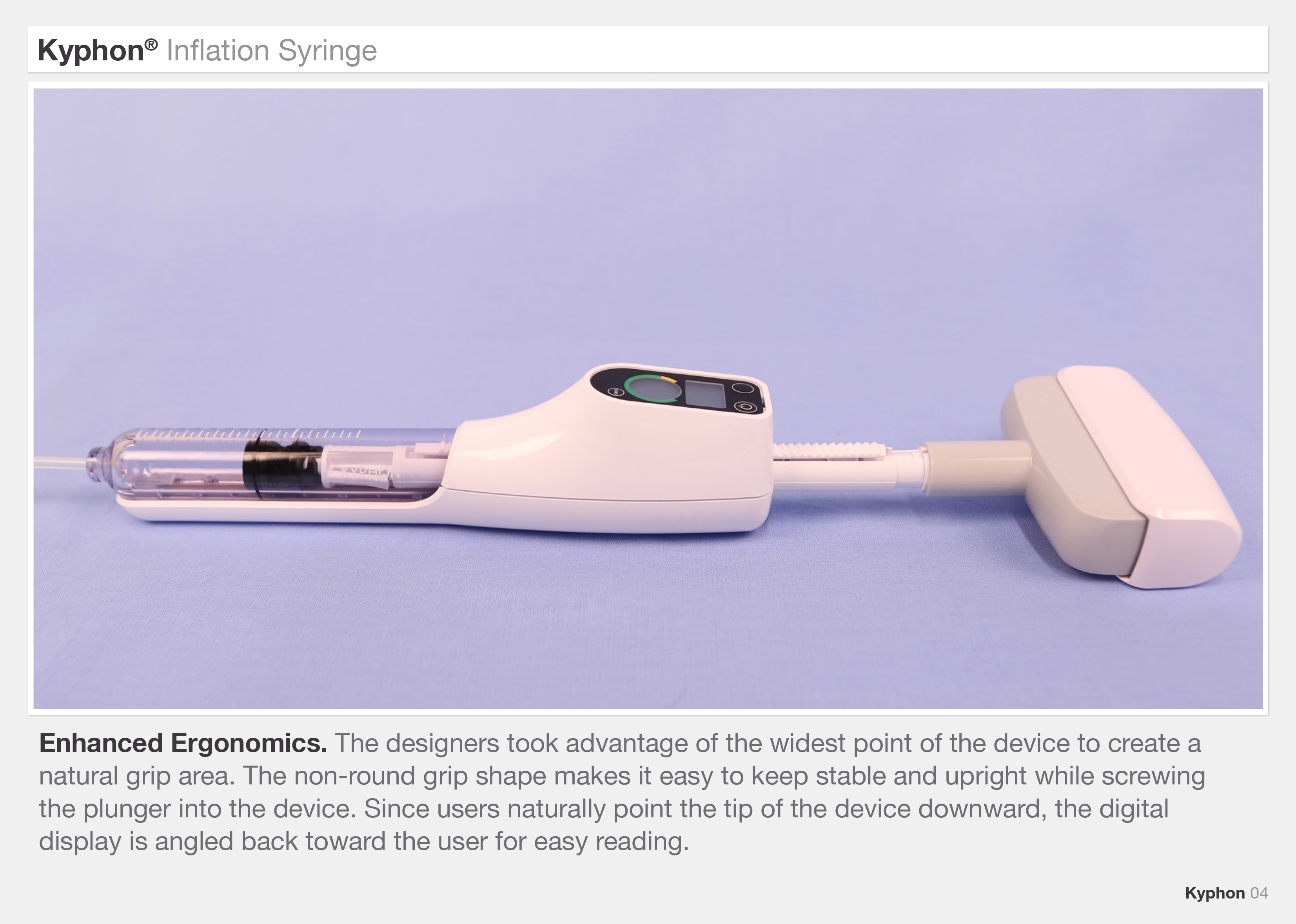 Medtronic Kyphon Inflation Syringe by Robert Hubler at Coroflot.com