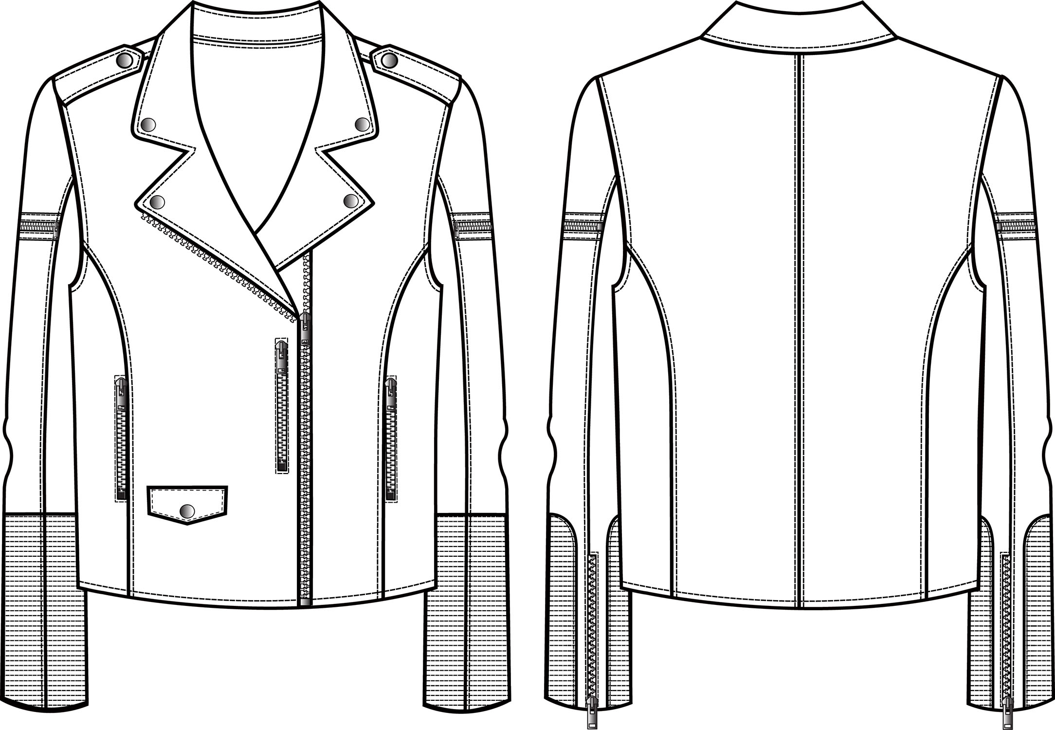 Illustrator Sketches: Jackets by Kali Jervis at Coroflot.com