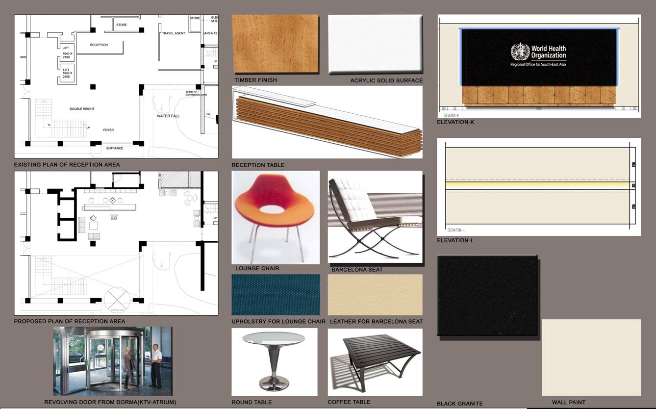 Material Board Presentation by Interior Design consultant at Coroflot.com