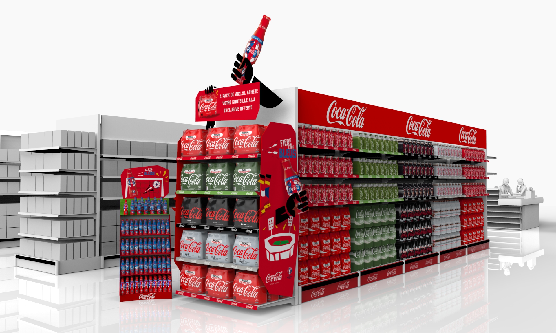Coca-Cola - UEFA European Championship Gondola-end displays by Carol ...