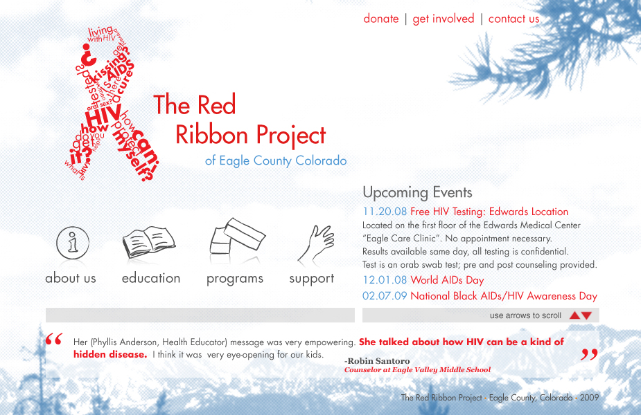 The Red Ribbon Project by Steve Rand at Coroflot.com