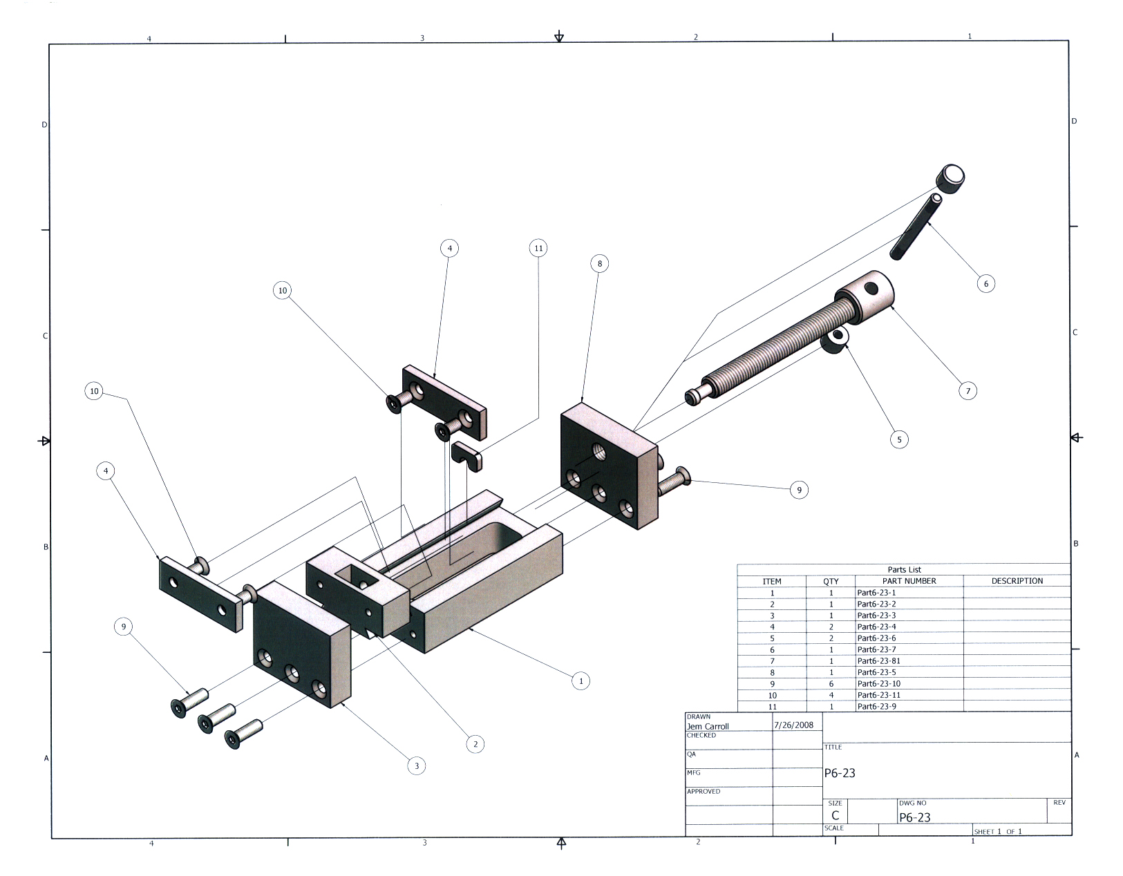 Mechanical Drawings done in Inventor by Jem Carroll at Coroflot.com
