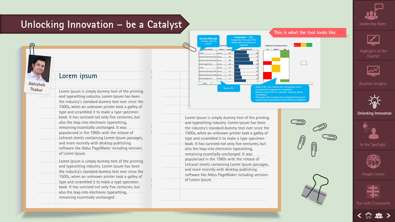 Creative Accenture Newsletter in March 2016 by Madhusudan Joshi at ...
