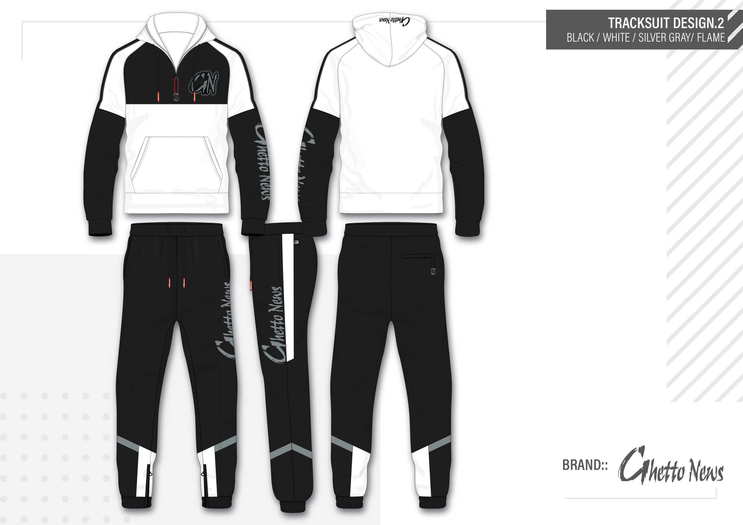 Ghetto News - Tracksuit Designs by Supanat Sungvornvit at Coroflot.com
