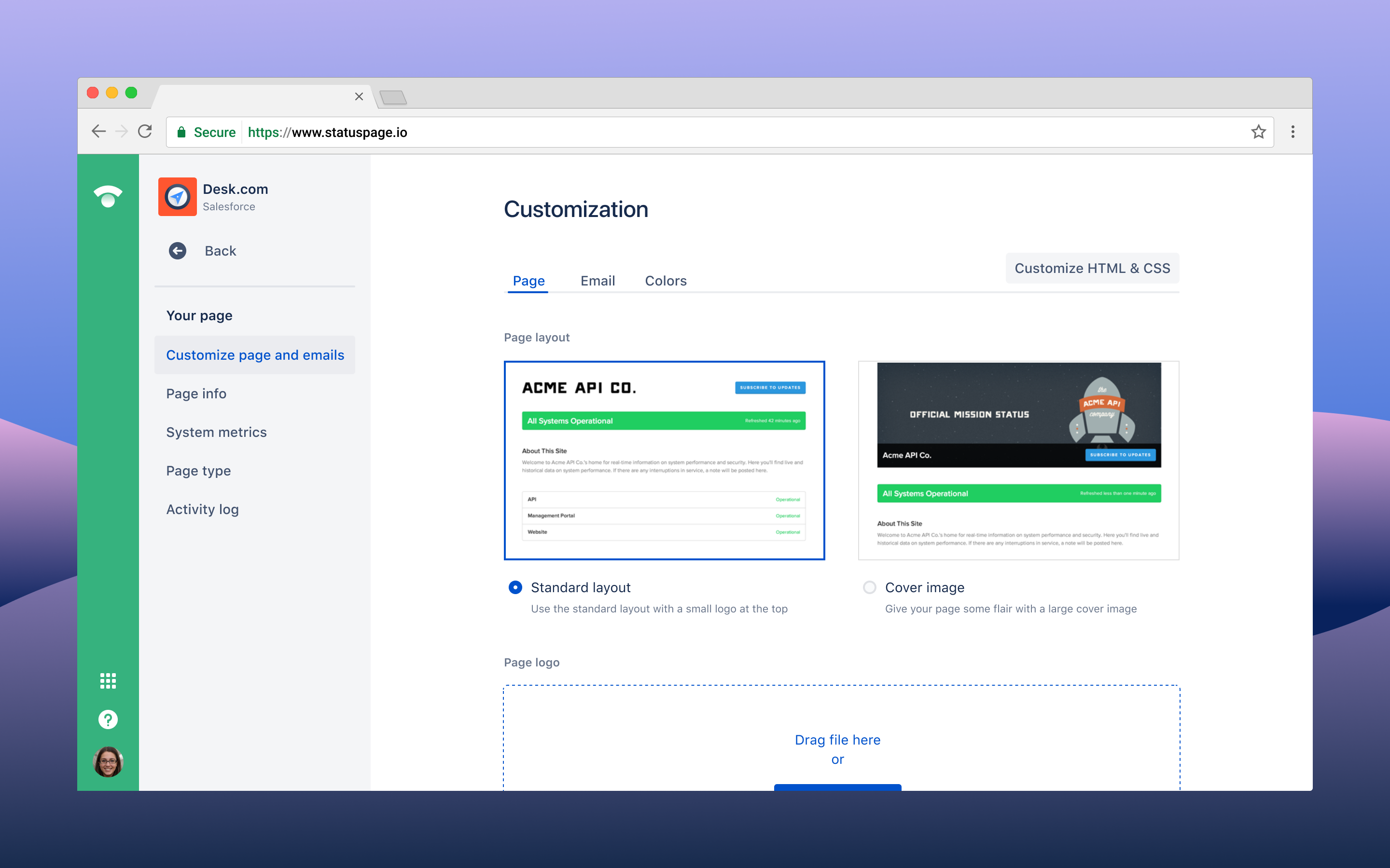 Atlassian Statuspage redesign by James Odessky at Coroflot.com