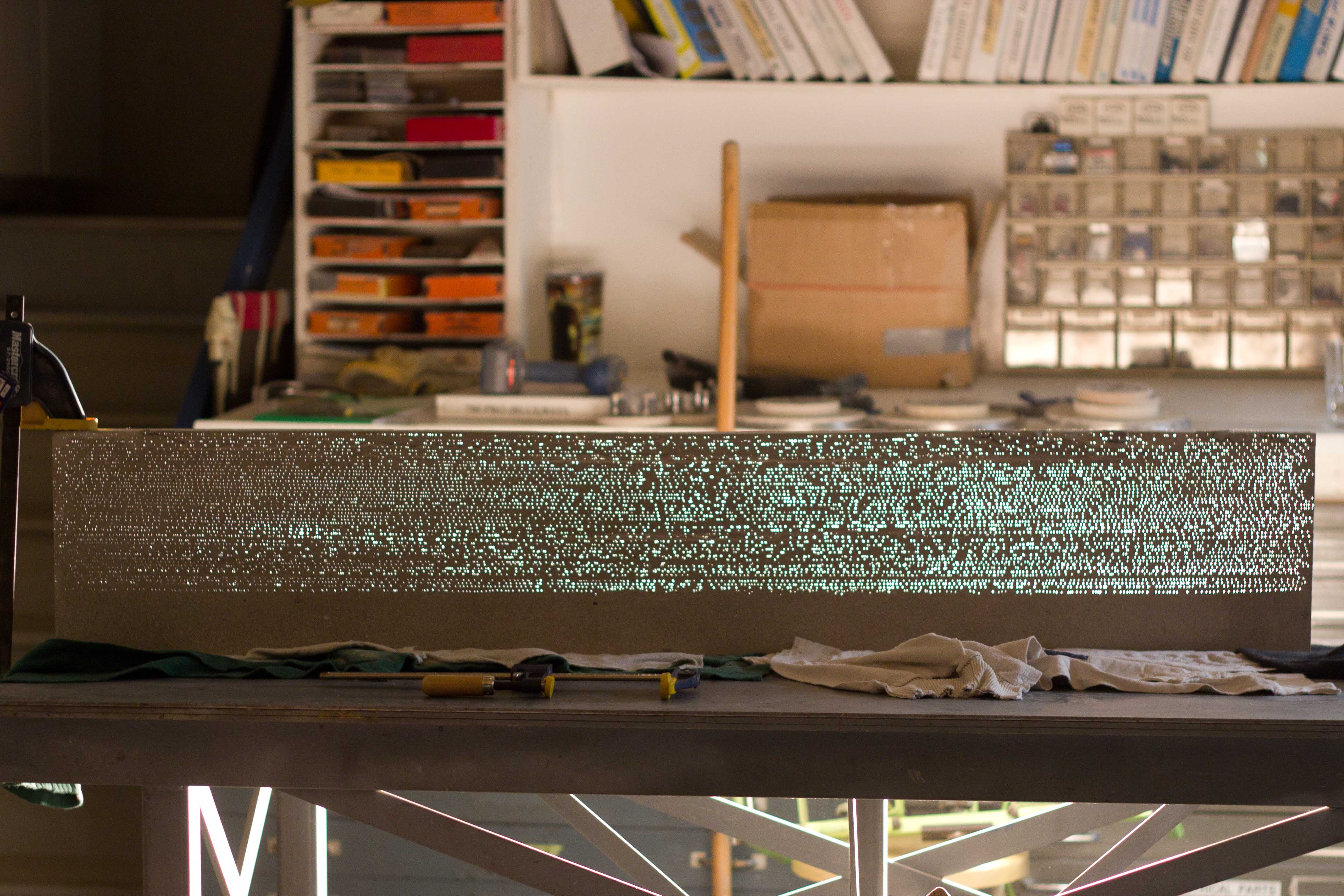 Light transmitting concrete by Ryan Spotowski at Coroflot.com