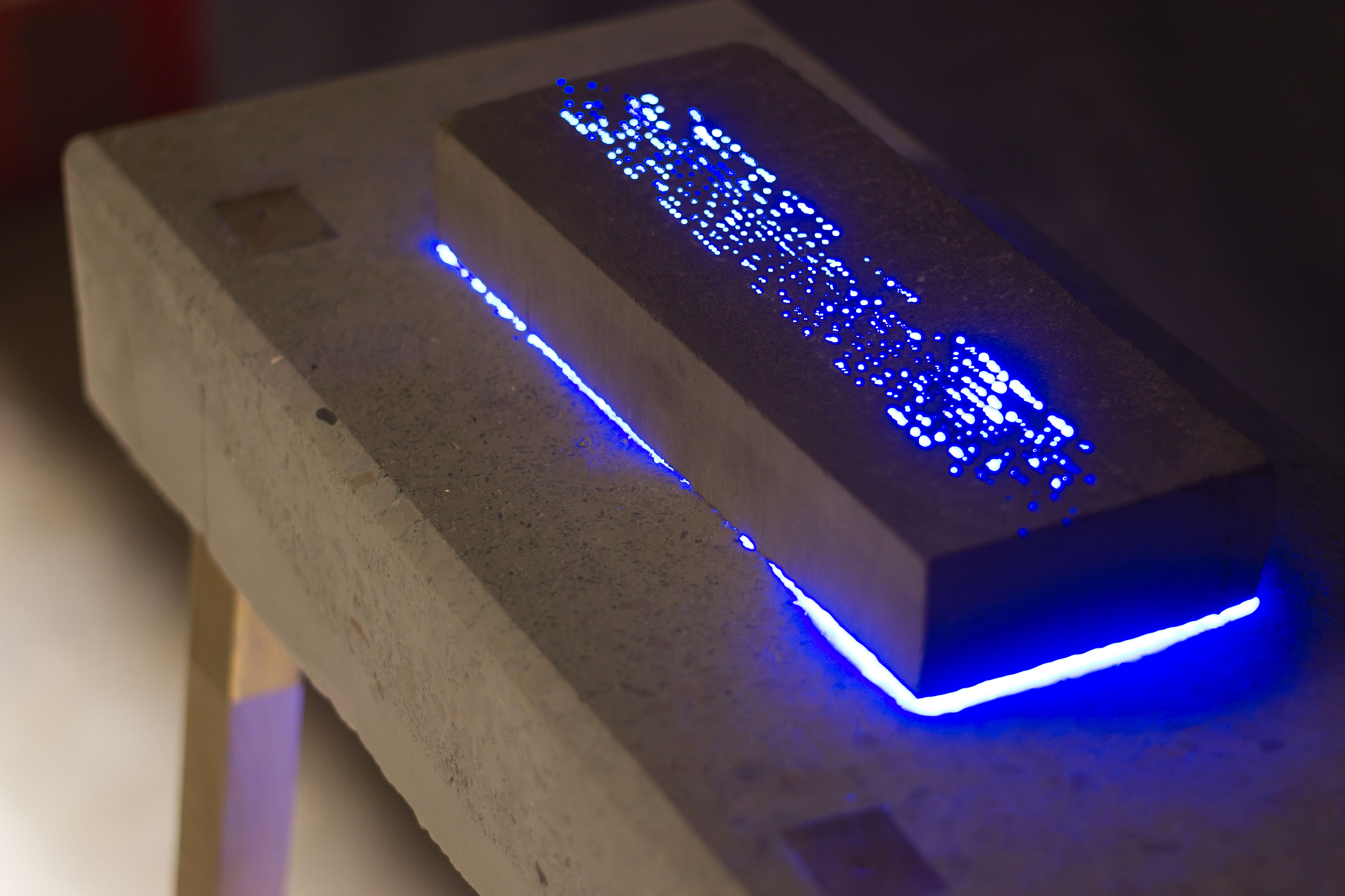 Light transmitting concrete by Ryan Spotowski at Coroflot.com