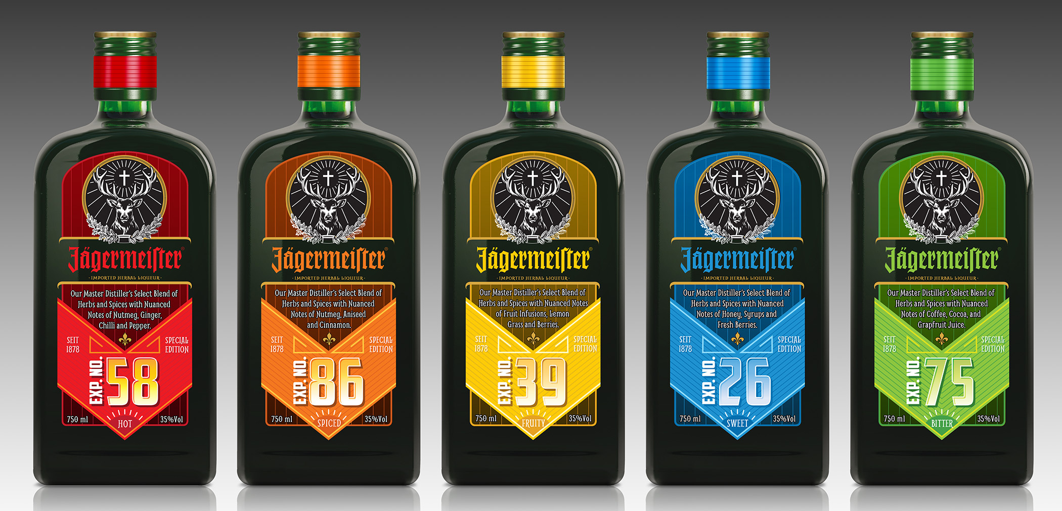 Jagermeister-Label/Branding by Todd Curtis Design at Coroflot.com