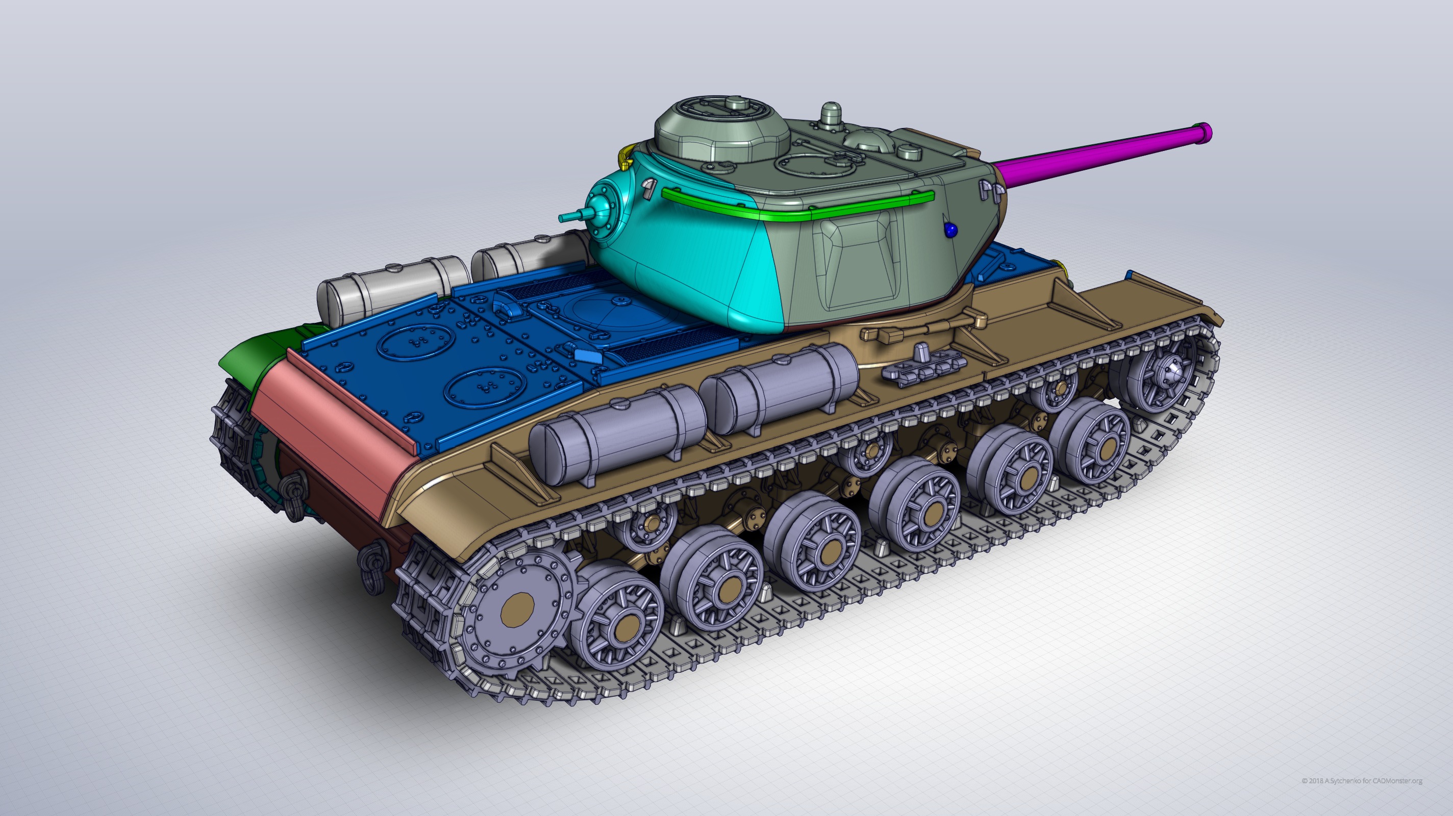 KV-85 Tank by Alexander Sytchenko at Coroflot.com