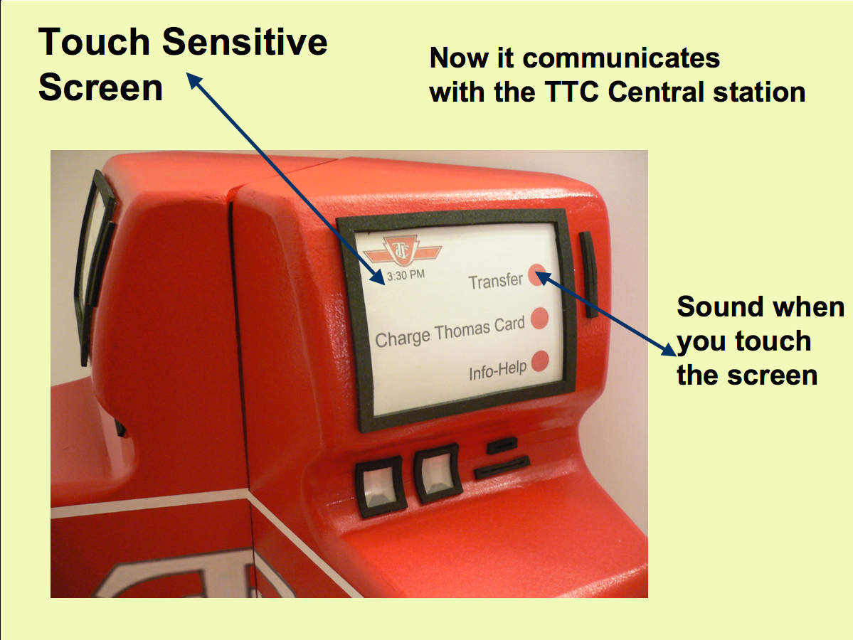 Thomas-the new TTC Transfer Machine by Catalina Navarro at Coroflot.com