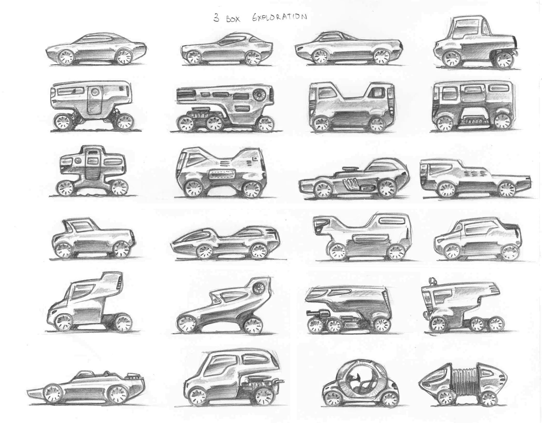 vehicle sketches and renders by Sasank Gopinathan at Coroflot.com