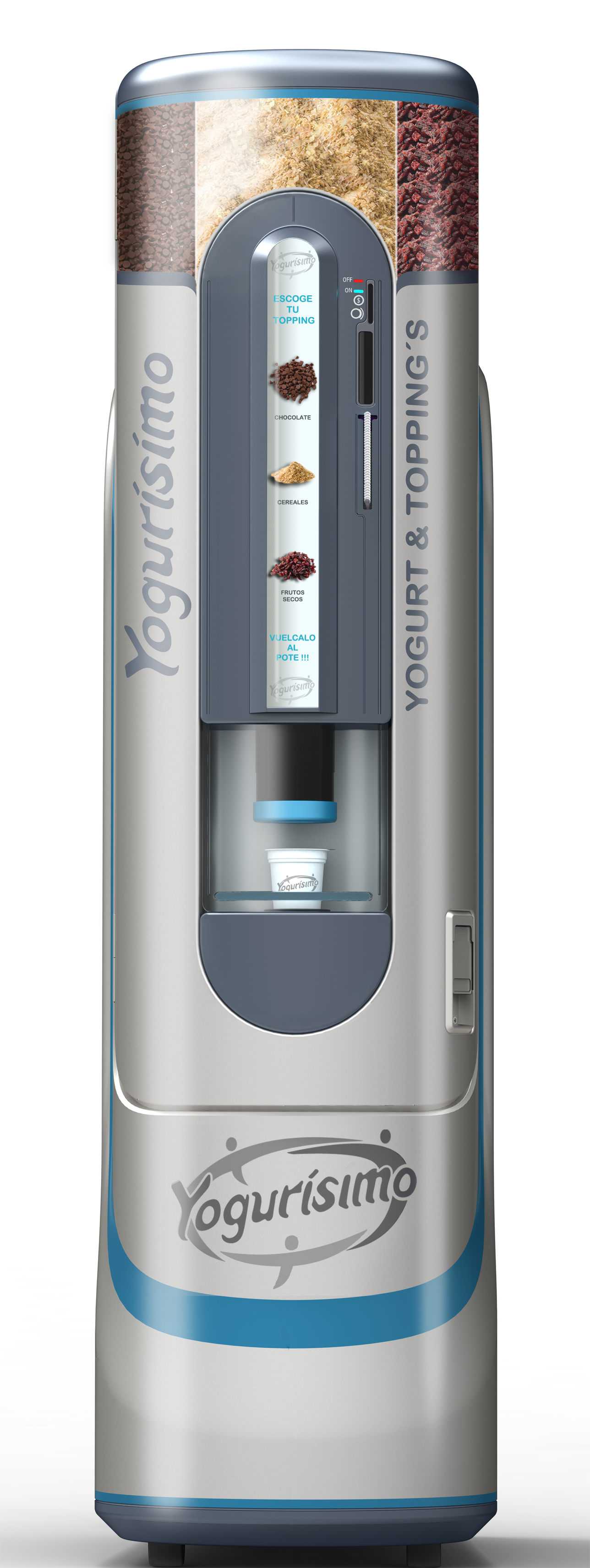 EXPENDEDORA DE YOGURT CON TOPPING - VENDING MACHINE by Fernando ...